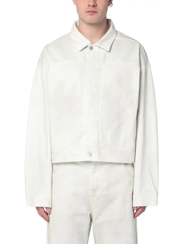 ENTIRE STUDIOS Ivory Denim Jacket - White