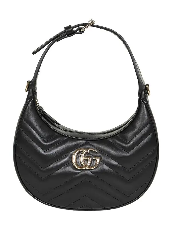 Gucci Black Gg Marmont Small Shoulder Bag - Multicolor