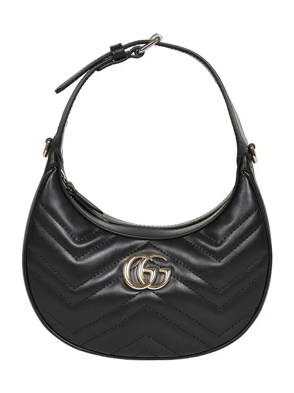 Gucci Black Gg Marmont Small Shoulder Bag - Multicolor