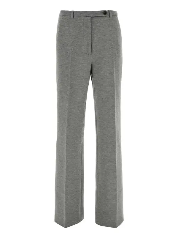 Miu Miu Stretch Viscose Blend Trousers - Gray