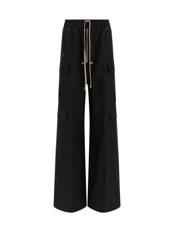 Rick Owens Cargobelas Cotton Pants - Black