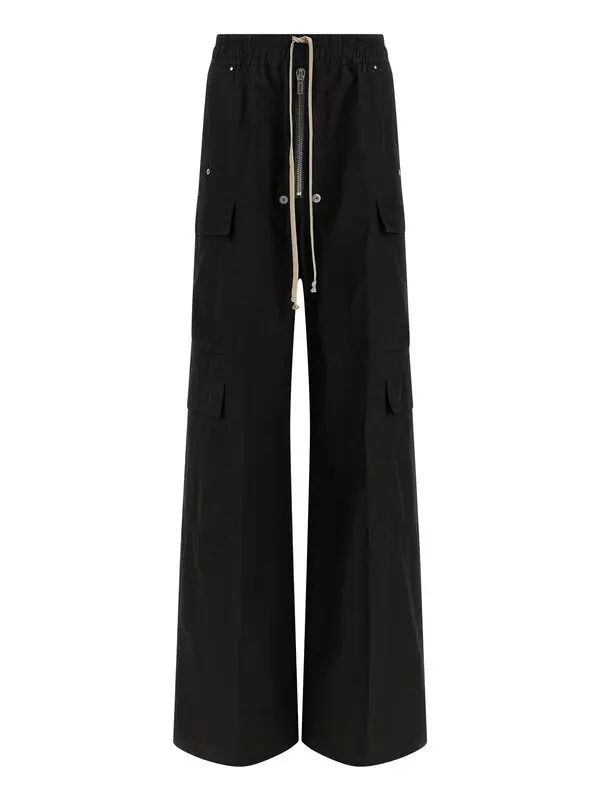 Rick Owens Cargobelas Cotton Pants - Black