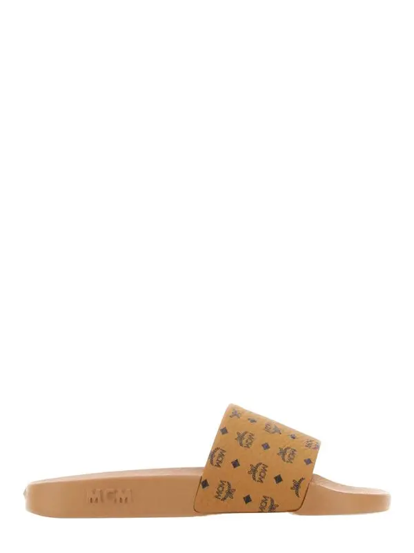 Mcm Embossed Logo Slides - Multicolor