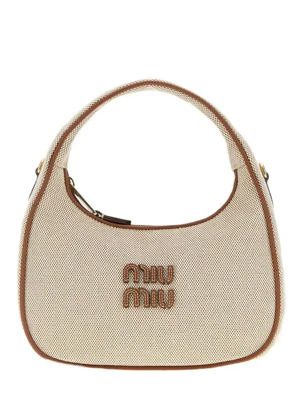 Miu Miu Two-tone Canvas Handbag - Multicolor