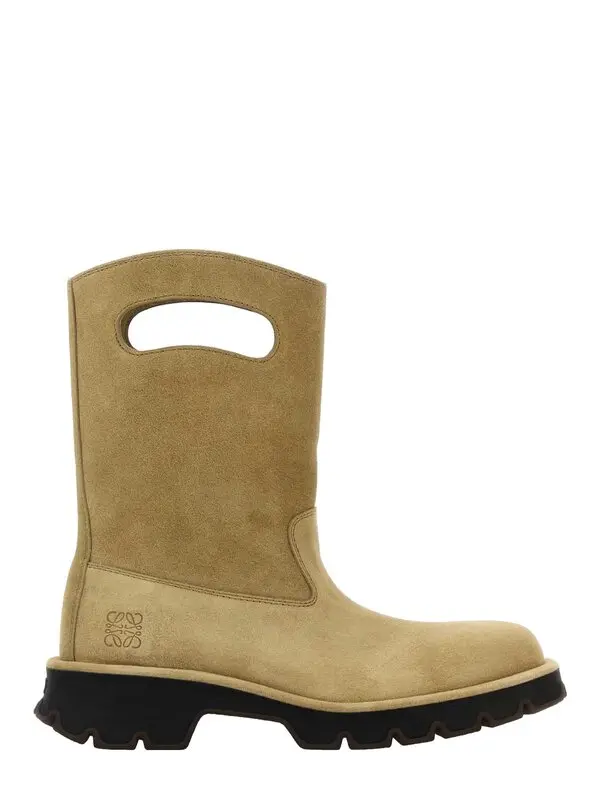 Loewe Calfskin Leather Boots - Brown