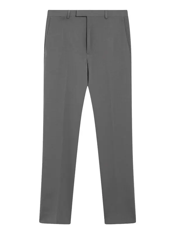 Gucci Wool Satin Trousers - Black