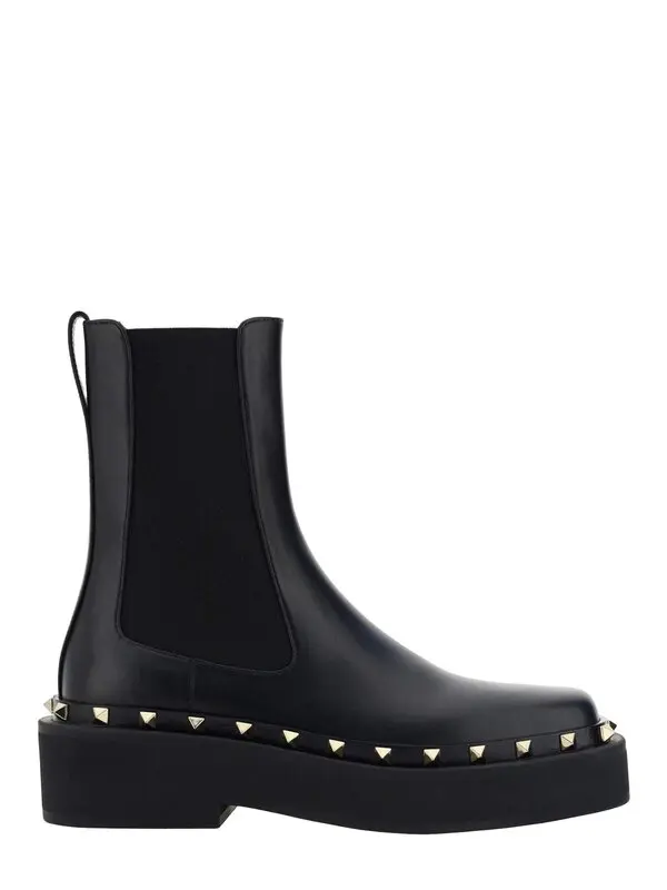 Valentino Garavani Rockstud M-way Ankle Boots - Black