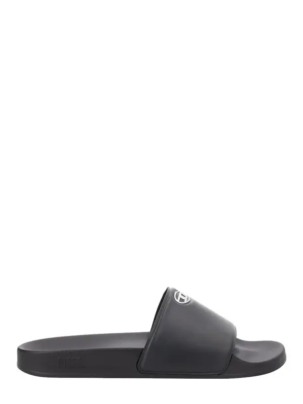 DIESEL® Sa-bloop Slippers With Logo - Black