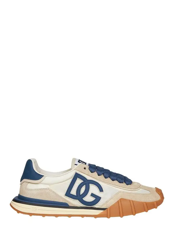 Dolce & Gabbana Mesh And Suede Dg Athletic Sneakers - Multicolor