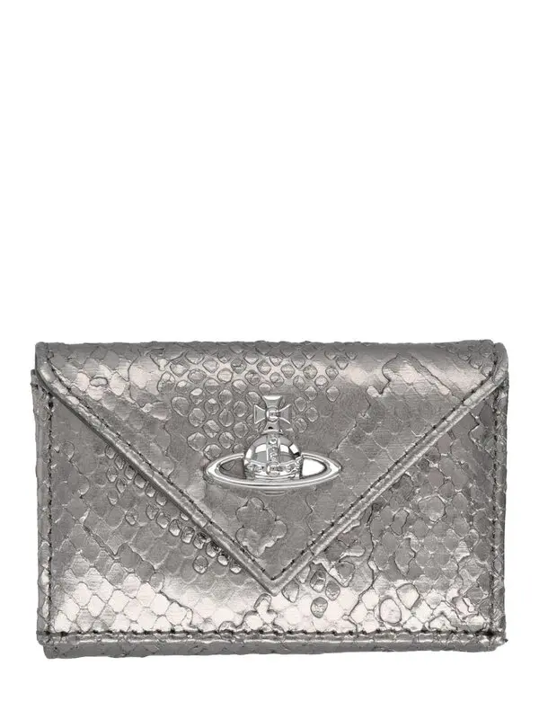 VIVIENNE WESTWOOD Envelope Portfolio Clutch - Gray