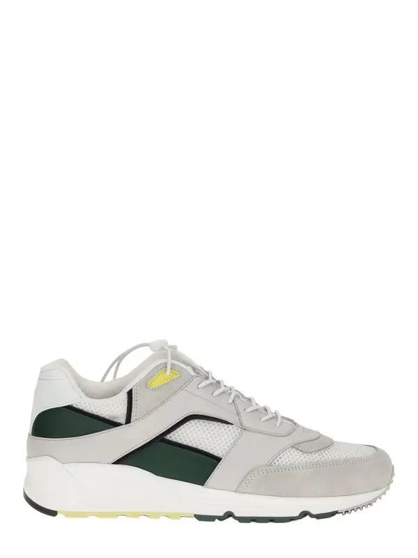 Saint Laurent Smooth Leather And Suede Bump Sneakers - Multicolor