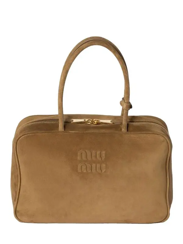 Miu Miu Suede Top Handle Bag - Multicolor