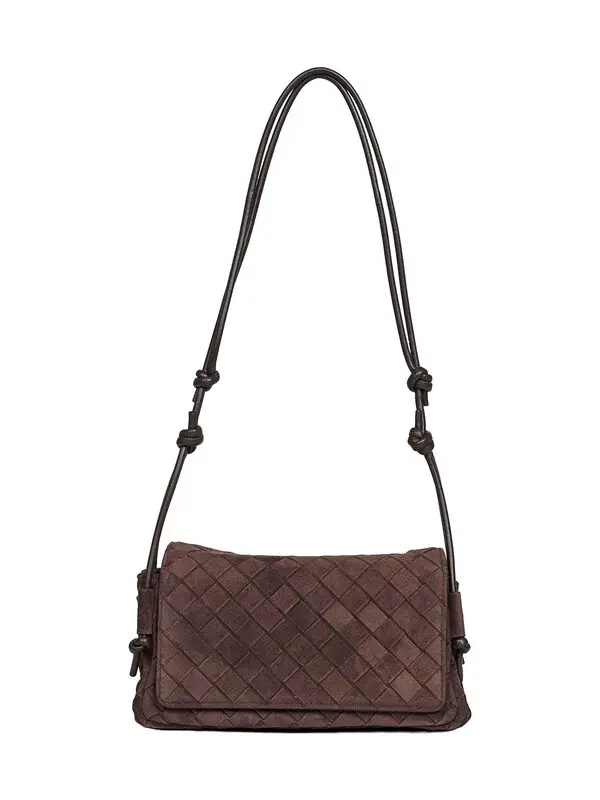 Bottega Veneta Intrecciato Suede Crossbody Bag - Multicolor