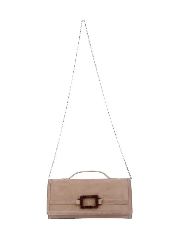 ROGER VIVIER Belle Vivier Leather Clutch - Multicolor