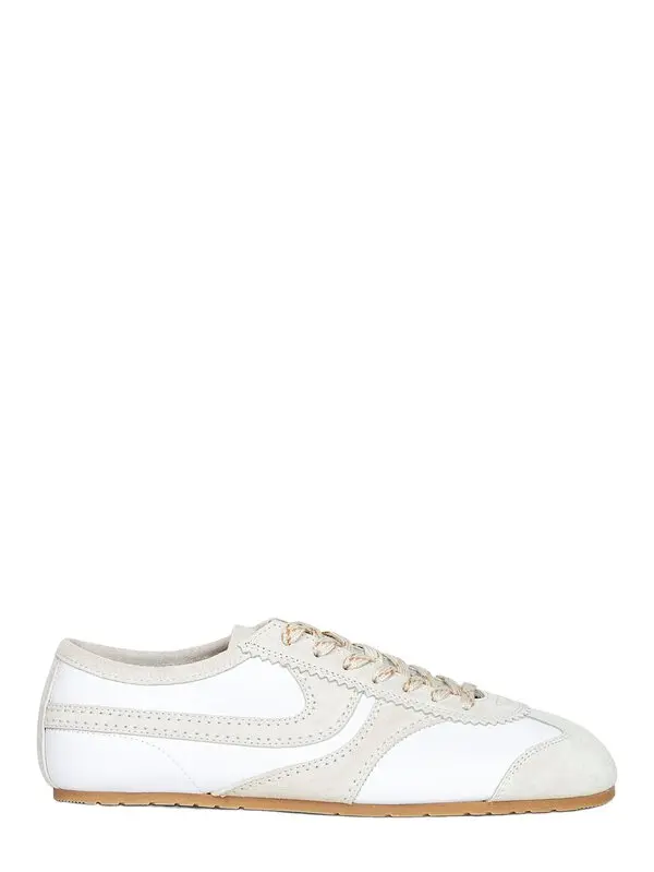 Dries Van Noten Suede Sneakers With Calf Leather Details - Multicolor