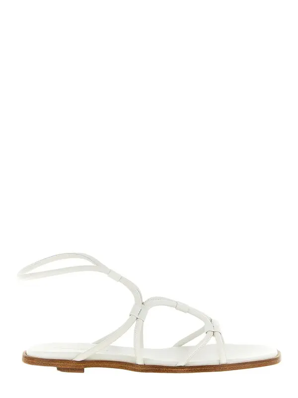 GIANVITO ROSSI G32574 Nappa Leather Sandals - White
