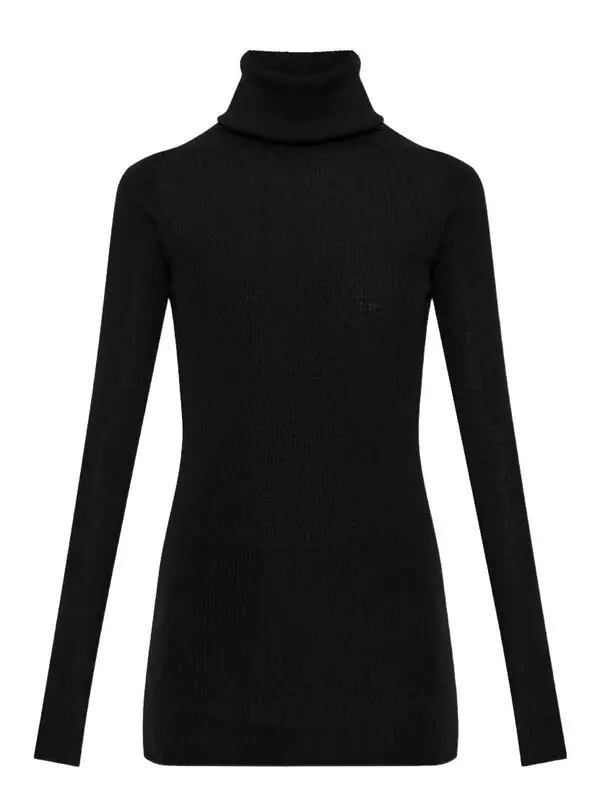 Rick Owens Wool Ribbed Turtleneck Sweater - Multicolor
