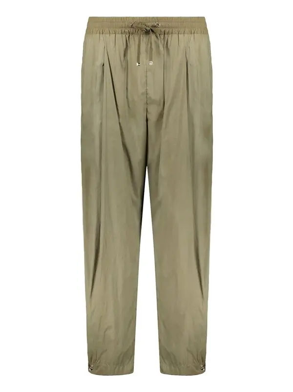 Herno Drawstring Elastic Waist Pants - Green