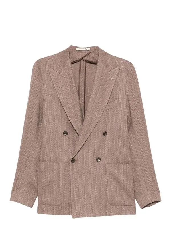 Tagliatore Double-breasted Blazer - Brown