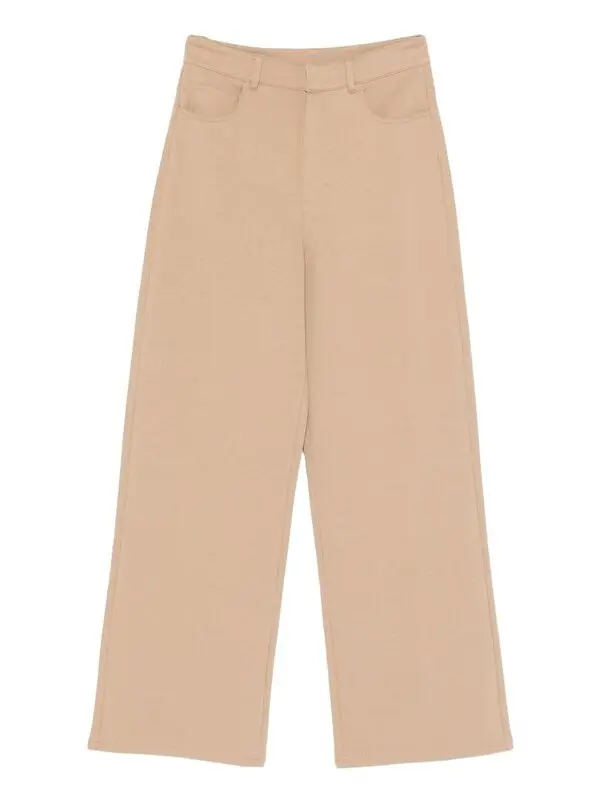 Max Mara Wide-leg Cotton Trousers - Multicolor