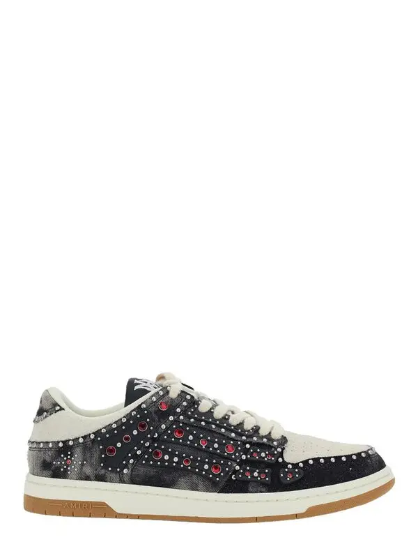 Amiri Studded Low-top Sneakers - Gray