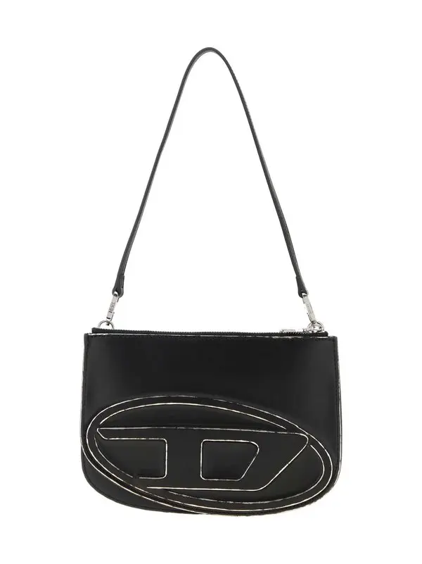 DIESEL® Leather 1dr Shoulder Bag - Black