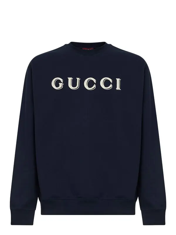 Gucci Cotton Jersey Embroidered Sweatshirt - Multicolor