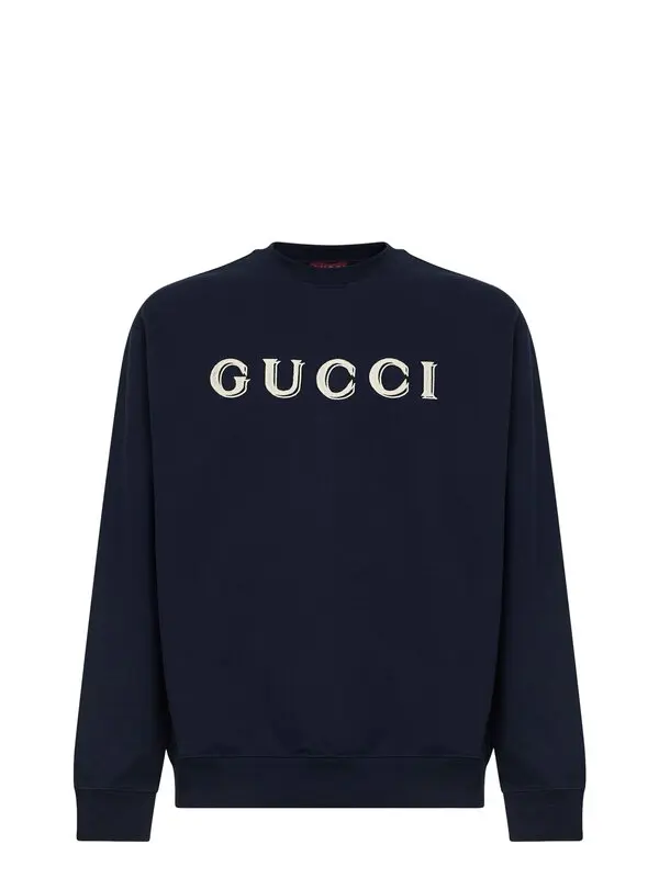 Gucci Cotton Jersey Embroidered Sweatshirt - Multicolor