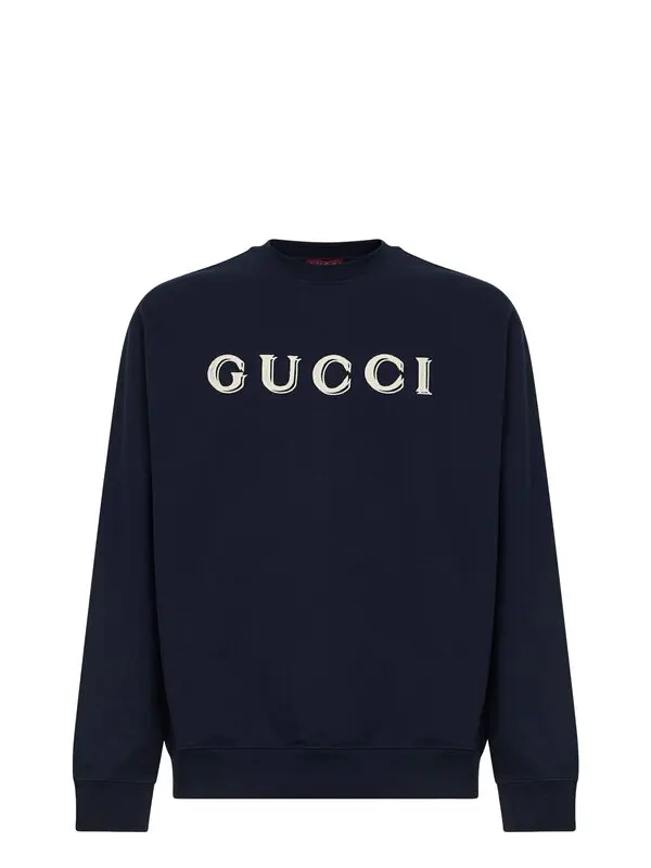 Gucci Cotton Jersey Embroidered Sweatshirt - Multicolor
