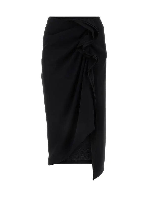 Dries Van Noten Ruffle Detail Skirt - Multicolor