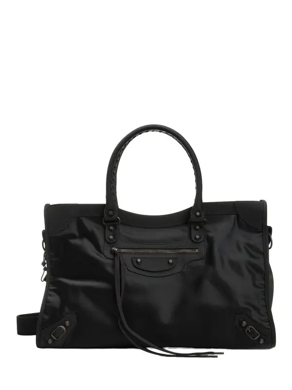 Balenciaga Le City Large Nylon Bag - Black