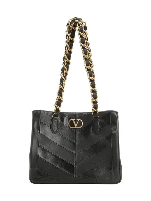 Valentino Garavani Laseine Small Shopping Bag - Black