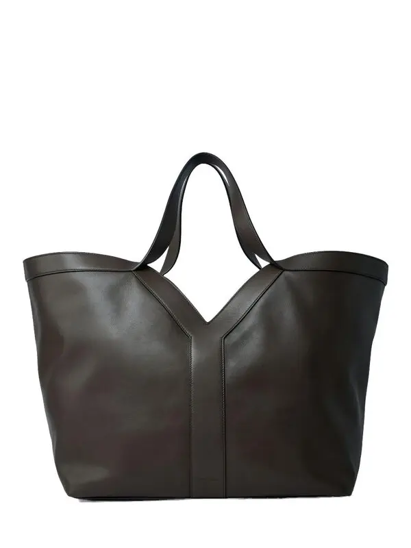 Saint Laurent Large Leather Tote Bag - Multicolor