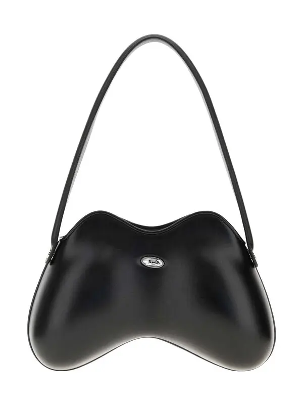 DIESEL® Leather Shoulder Bag - Black