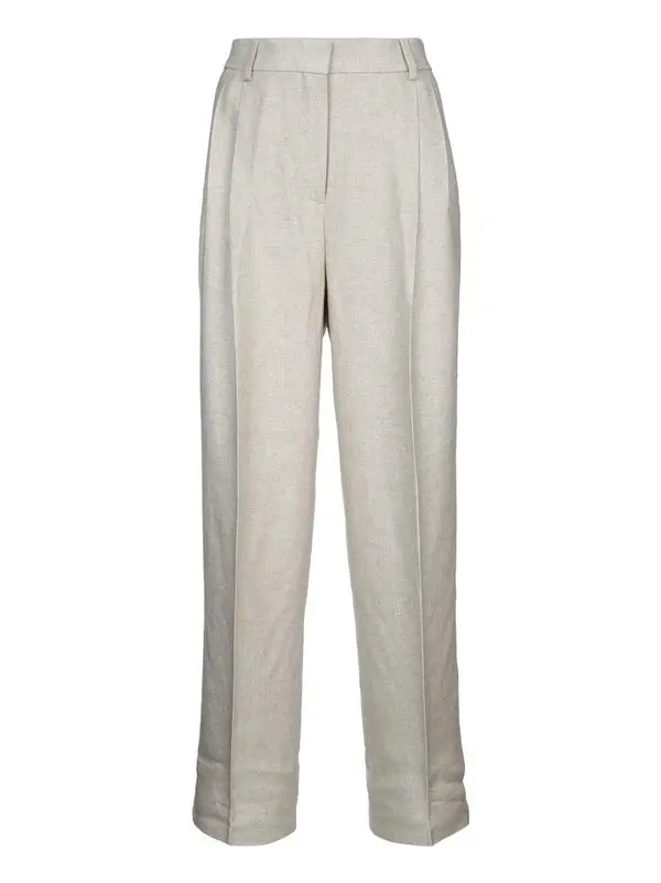 TOTEME Double-pleat Straight Trousers - Multicolor