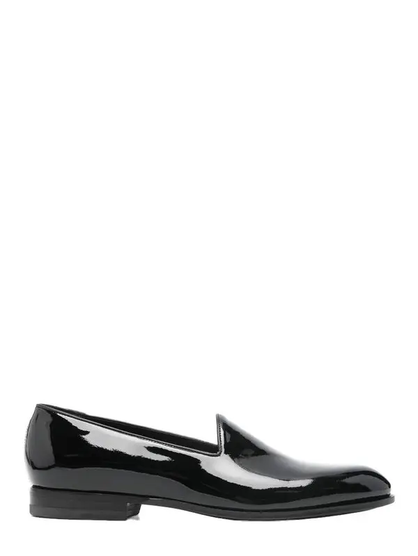 Tagliatore Patent Leather Loafers - Black