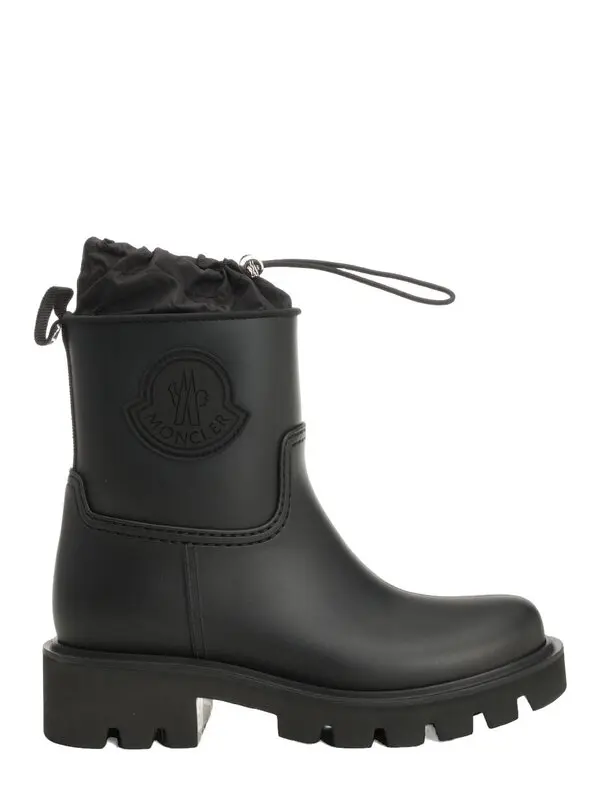 Moncler Kickstream Rubber Ankle Boots - Black