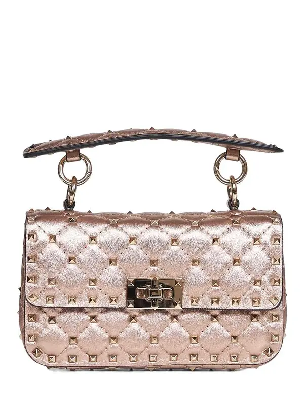 Valentino Garavani Rose Cannelle Rockstud Spike Small Crossbody Bag - Multicolor