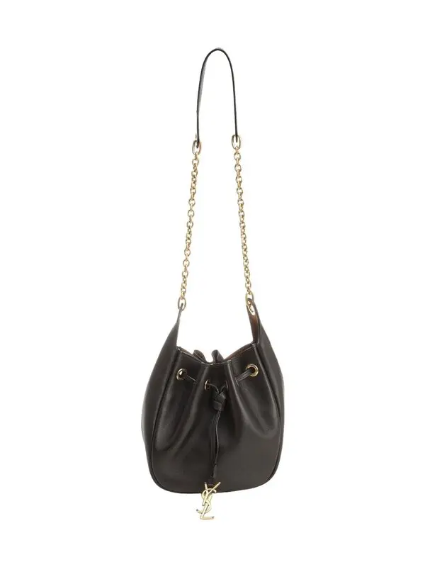 Saint Laurent Leather Bucket Bag - Brown
