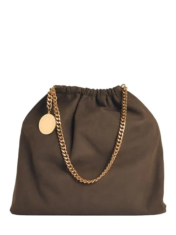 Stella McCartney Falabella Alter Suede Drawstring Shoulder Bag - Brown