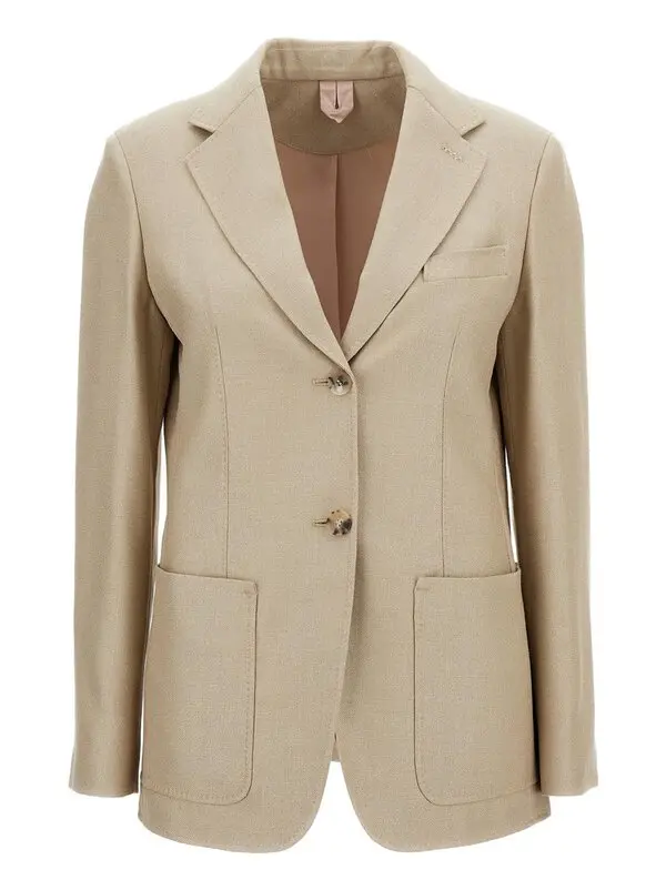 Max Mara Single-breasted 'pesche' Jacket - Multicolor