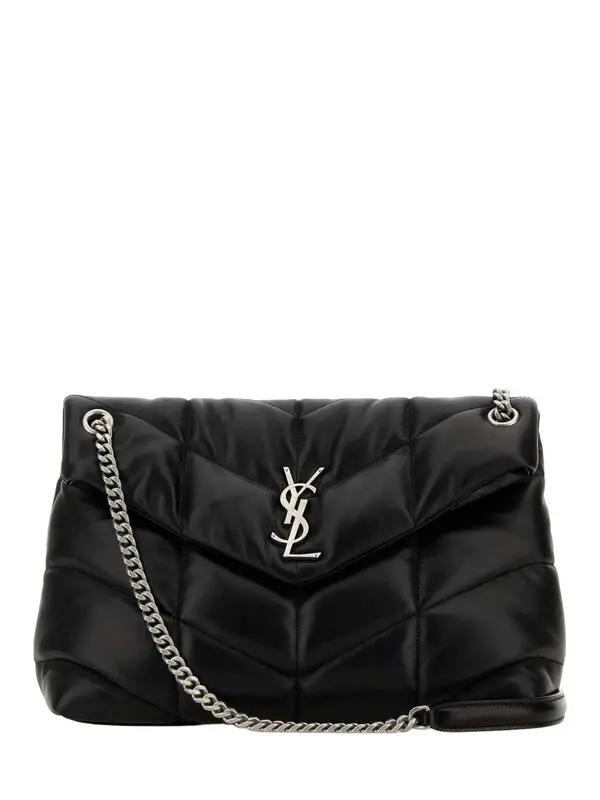 Saint Laurent Nappa Leather Medium Puffer Shoulder Bag - Black