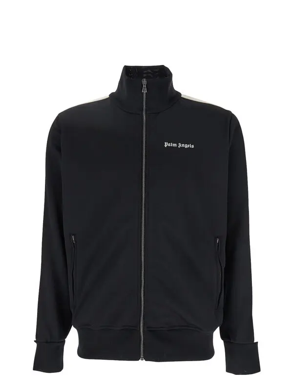 Palm Angels Classic Logo Technical Fabric Full Zip Track Jacket - Multicolor