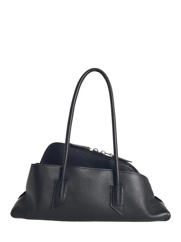 Attico La Passeggiata Small Leather Bag - Black