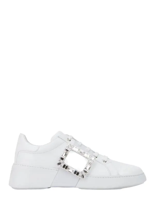 ROGER VIVIER Viv Skate Strass Buc Calfskin Sneakers - Multicolor