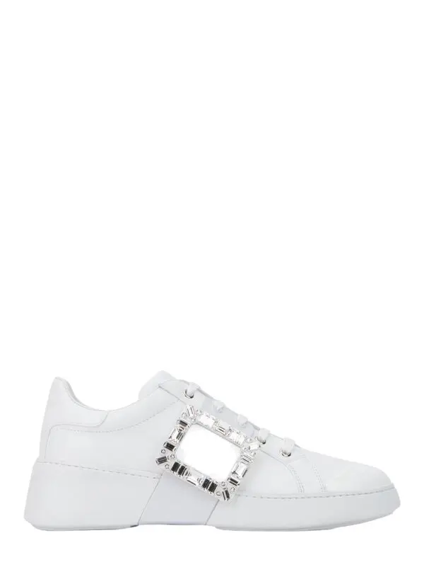 ROGER VIVIER Viv Skate Strass Buc Calfskin Sneakers - Multicolor