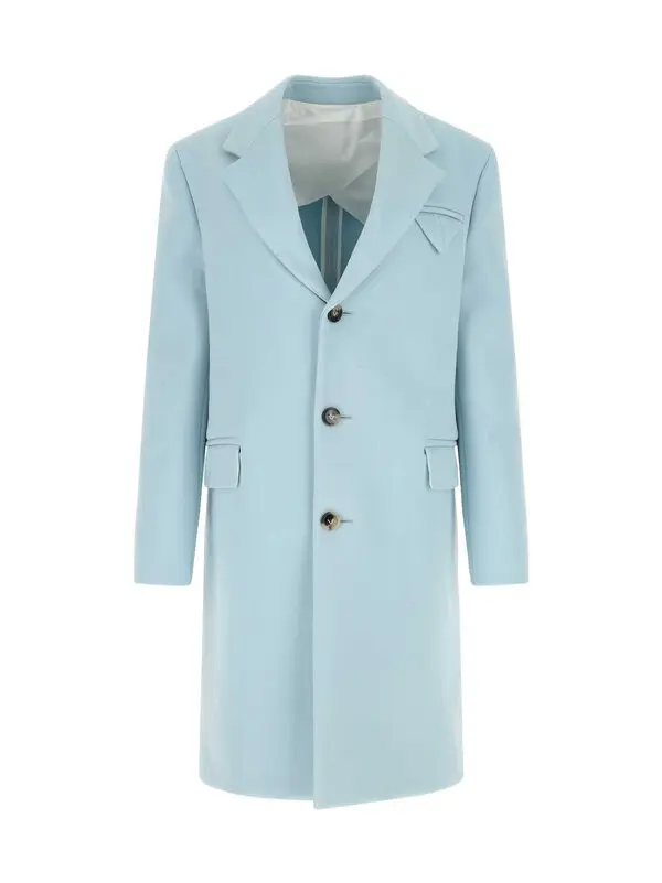 Bottega Veneta Tricotine Coat - Blue