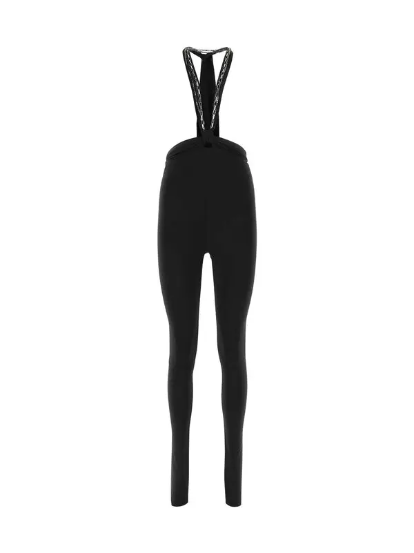 Attico Stretch Polyester Ruby Pant - Black