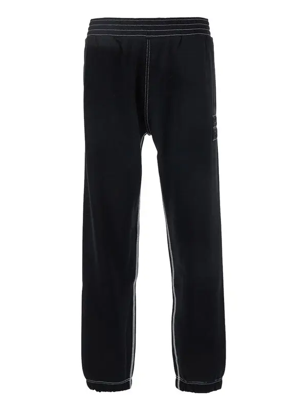 Givenchy Black Jogger Pants With 4g Embroidery In Cotton - Multicolor