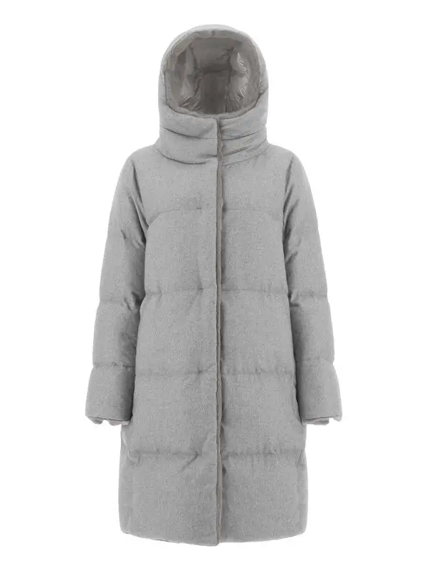 Herno Hooded Padded Coat - Gray
